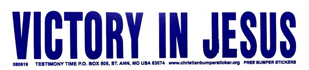 Victory in Jesus – Testimony Time